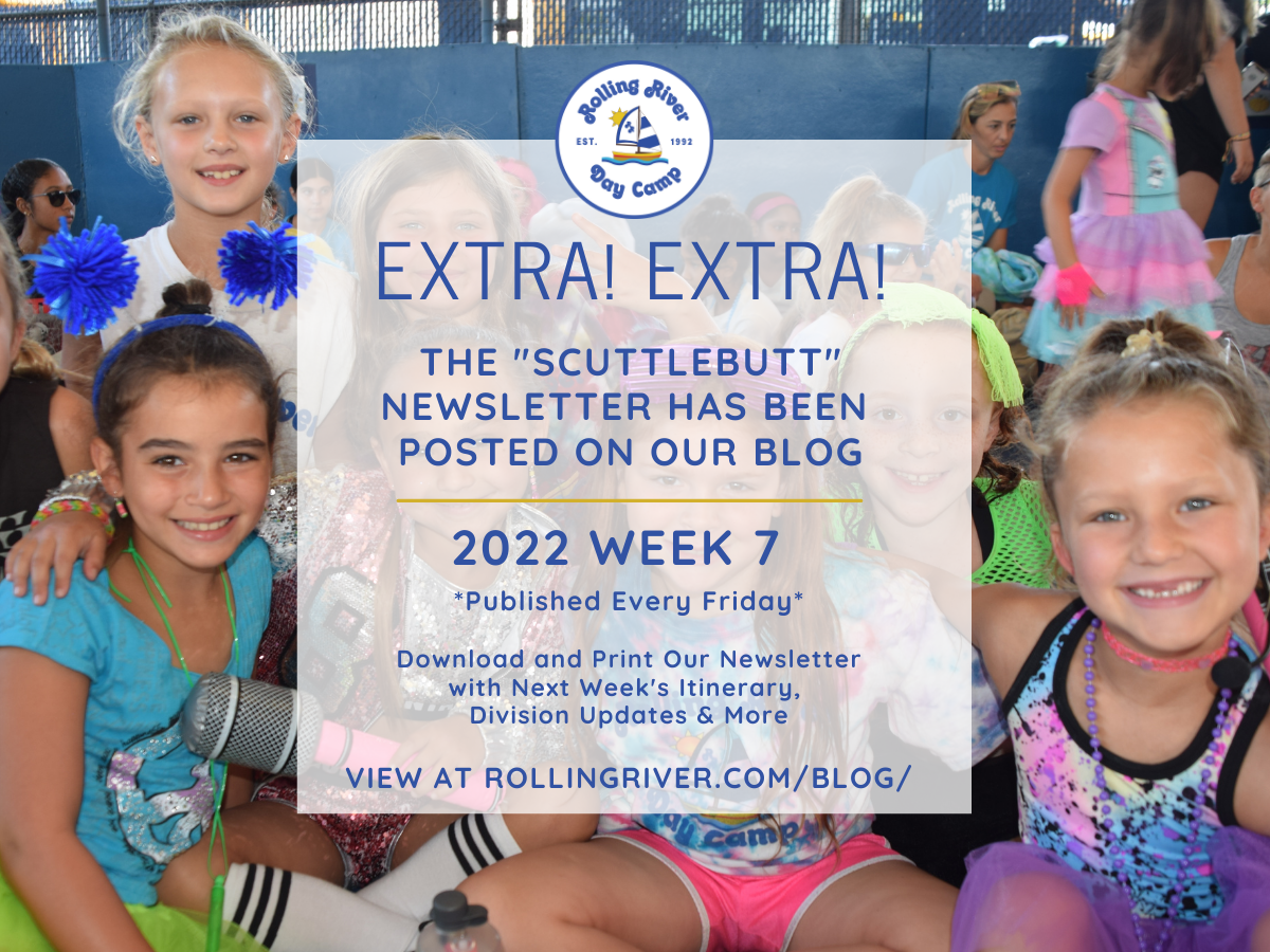 Scuttlebutt Newsletter: August 12, 2022 - Rolling River Day Camp